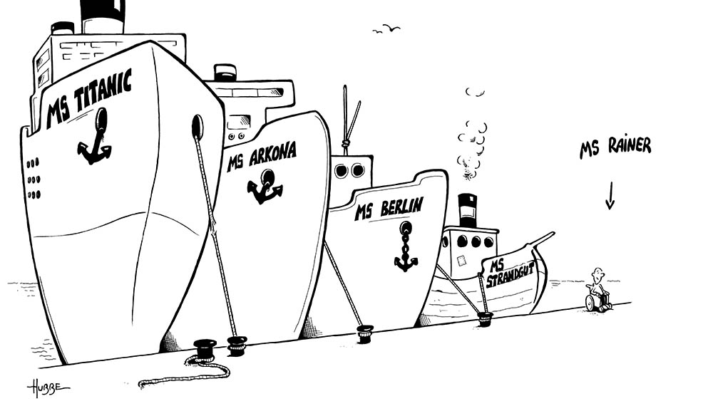 „Behinderte Cartoons“: Zeichner Phil Hubbe bringt alle zum Lachen ...